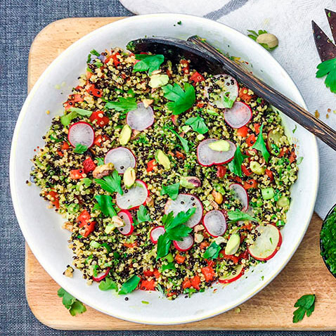 Amanida de quinoa amb salsa verda | Etselquemenges